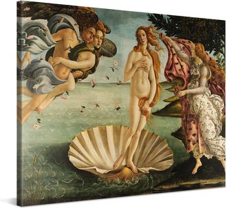 Picanova Sandro Botticelli - The Birth of Venus 100x75cm - Bild auf Leinwand - Premium Kunstdruck Auf 2cm Holz-Keilrahmen Für Schlaf- Und Wohnzimmer - Klassisc