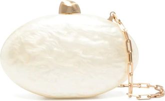 Cult Gaia Femme, Sacs, Beige, Taille: ONE Size Sac &agrave; bandouli&egrave;re avec cha&icirc;ne et fermoir