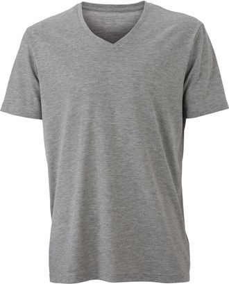 James & Nicholson Melange T-Shirt - Farbe: Grey Heather - Gr&ouml;&szlig;e: XXL