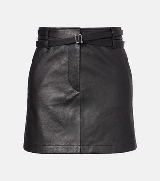 Sportmax Minirock Patto aus Leder