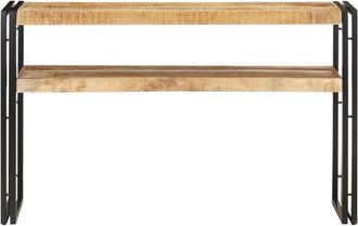 vidaXL Table console 120x30x75 cm Bois de manguier brut