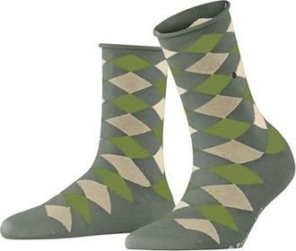 Burlington Sandy W Sso coton fantaisie 1 paire, Chaussettes Femme, Vert Sage 7068, 36-41