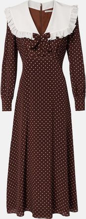 Alessandra Rich Midikleid aus Seide