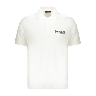 Balmain Gh6Gc026Bb04 Polo Shirt - - Tops - Herren - Wei&szlig; - S