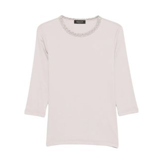 Fabiana Filippi Haut &agrave; Manches Longues - Femme - Tops - Beige - Taille: 40 FR