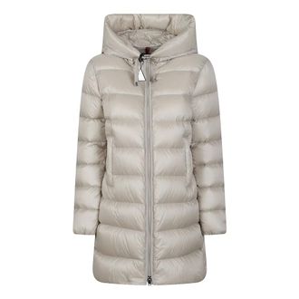 Moncler Femme, Manteaux, Beige, Taille: 36 FR Doudoune Mi-longue Suyenne