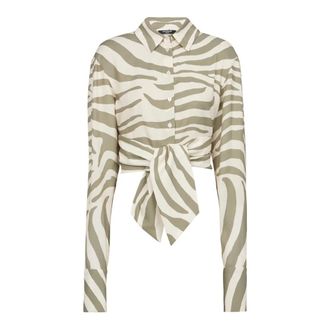 Balmain Hemd mit Zebra-Print - - Blouses & Shirts - Damen - Beige - S