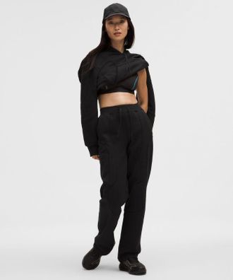 lululemon Pantalon droit taille mi-haute en molleton Collection SLNSH pour Femmes - Taille 2XS
