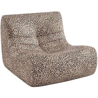 Sweeek Sessel ohne Armlehne Bezug mit Leopardenmuster
