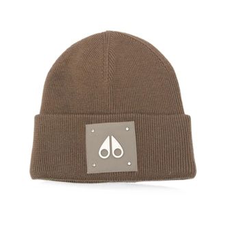 Moose Knuckles Logo Beanie - - Accessories - Herren - Braun - ONE SIZE