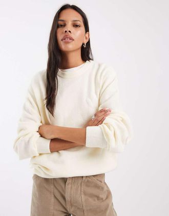 adidas Originals Strickpullover in Creme-Wei&szlig;