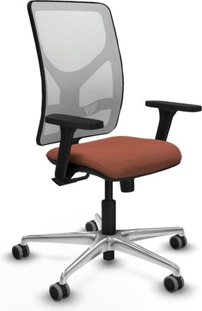 Piqueras y Crespo Brauner Schreibtischstuhl mit 3D-Armlehnen, h&ouml;henverstellbare Lendenwirbelst&uuml;tze, ausgestattet mit 3-fach verstellbarer R&uuml;ckenlehne und Schneidschaum,