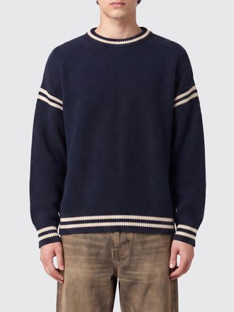 Golden Goose Sweatshirt &agrave; col rond en coton coupe d&eacute;contract&eacute;e avec logo contrast&eacute; au dos