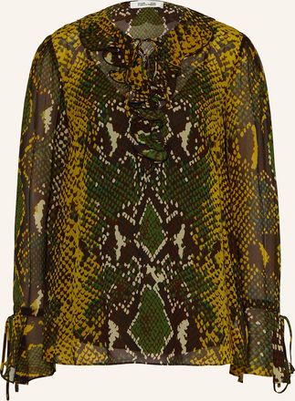 Diane Von F&uuml;rstenberg Diane Von Furstenberg Blusenshirt Paola Mit Volants braun