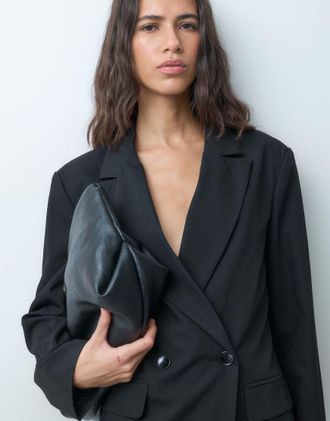 Miss Selfridge Oversize-Blazer in Schwarz