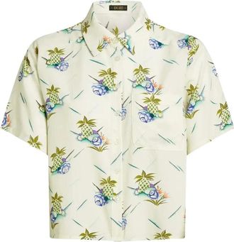 King Louie Femme, Blouses et Chemises, Multicolore, Taille: 42 FR Evelina Blouse Colade