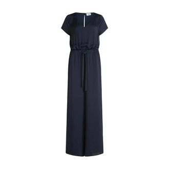Vera Mont Tailored V-Neck Jumpsuit - - Jumpsuits & Playsuits - Damen - Blau - XS