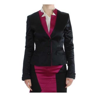 Exte Logo Detail Blazer Jacke - - Jackets - Damen - Schwarzk - XS