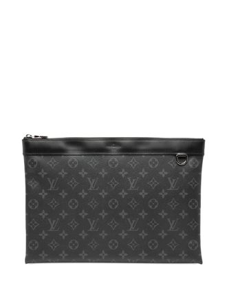 Louis Vuitton 2020 Monogram Eclipse Discovery Pochette GM clutch bag - Noir