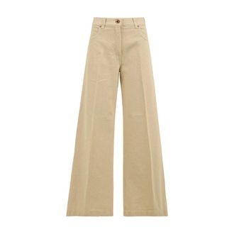 Aspesi Denim Wide-Leg Hose - - Trousers - Damen - Beige - W26