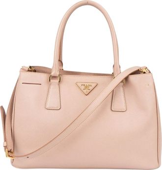 Prada Crossbody Bags - Prada Pink Saffiano Leather Galleria Handbag - Gr. unisize - in Rot - f&uuml;r Damen