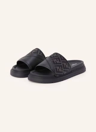 Fendi Pantoletten schwarz