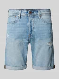 Jack & Jones Regular Fit Jeansshorts mit Umschlag Modell RICK