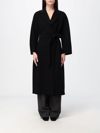 Max Mara S Max Mara Long manteau peignoir en pure laine vierge avec ceinture &agrave; nouer
