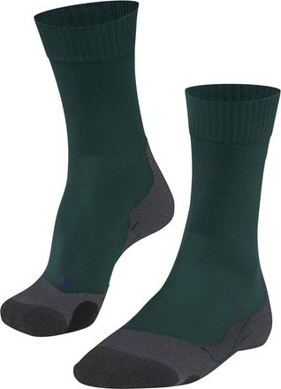 Falke Herren Wandersocken TK2 Explore Cool M SO Lyocell Funktionsmaterial antiblasen dick 1 Paar, Grün (Holly 7385), 39-41
