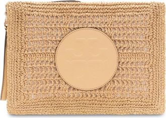Tory Burch Femme, Sacs, Beige, Taille: ONE Size Ella Hand Pouch