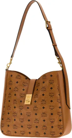 MCM Tracy Shoulder Bag - Cognac