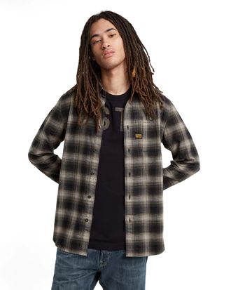 G-Star G-Star Herren Bristum 2.0 Slim Hemd, Mehrfarben (dk Moss Arthur Check D23553-D748-G721), L
