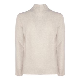 KANGRA Pullover mit halbem Rollkragen aus Schurwolle und Kaschmir - - Knitwear - Herren - Beige - L