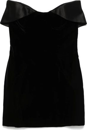 MUGLER Minikleid aus Samt - Schwarz