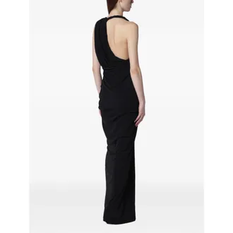 Entire studios Draped Halterneck Dress - Black