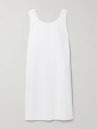 The Row Janah Midikleid Aus Baumwolle - Wollwei&szlig;