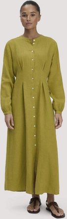 Hessnatur A-Linien-Kleid aus Bio-Baumwolle mit Leinen (1-tlg)