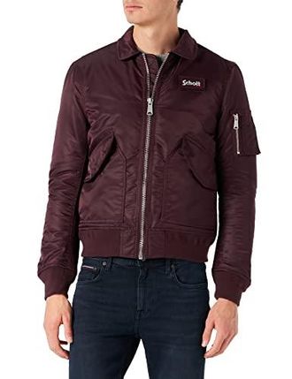 Schott NYC Mixte Bombers, D&eacute;contract&eacute;, Nylon, Dark Burgundy, XXL
