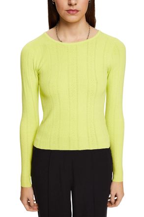 Esprit Damen 122CC1I301 Pullover, 740/BRIGHT Yellow, M