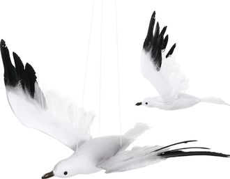 BESPORTBLE K&uuml;nstlicher M&ouml;wen Anh&auml;nger aus Kunstleder und Schaumstoff Mittlere Gr&ouml;&szlig;e H&auml;ngende Dekoration f&uuml;r Partys und Hochzeiten