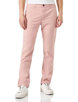Armor Lux Herren Gerader Chino, Leicht Hose, Antic Pink, 38 EU