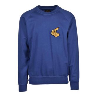 Vivienne Westwood Homme, Sweatshirts et sweats &agrave; capuche, Bleu, Taille: S SweaT-shirt &agrave; col rond