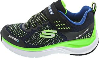 Skechers Garçon Ultra Groove Basket, Textile Bleu Marine avec Bordure Noire, 29 EU