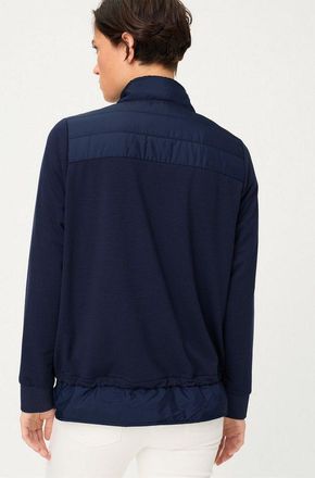 Olsen Sweatjacke Jerseyjacke im Material-Mix