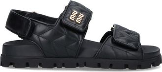 Miu Miu Sandalen Mit Logo