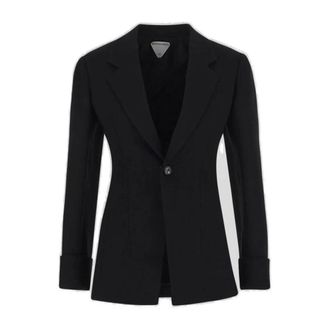 Bottega Veneta Femme, Vestes, Noir, Taille: 36 FR Blazer Crois&eacute; Tailleur