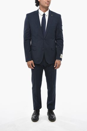 Corneliani CC COLLECTION 2-Knopf-Anzug aus Schurwolle, gef&uuml;ttert Corneliani