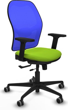 Piqueras y Crespo Gepolsterter Schreibtischstuhl mit 2D-Armlehnen, h&ouml;henverstellbare Lendenwirbelst&uuml;tze, ausgestattet mit Syncro/Traslack und injiziertem Schaumstoff, B