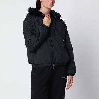Moose Knuckles Schwarze Eaton Bunny Wendejacke