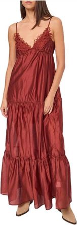 Gaud&igrave; Femme, Robes, Brun, Taille: 36 FR Muslin Longuette Dress